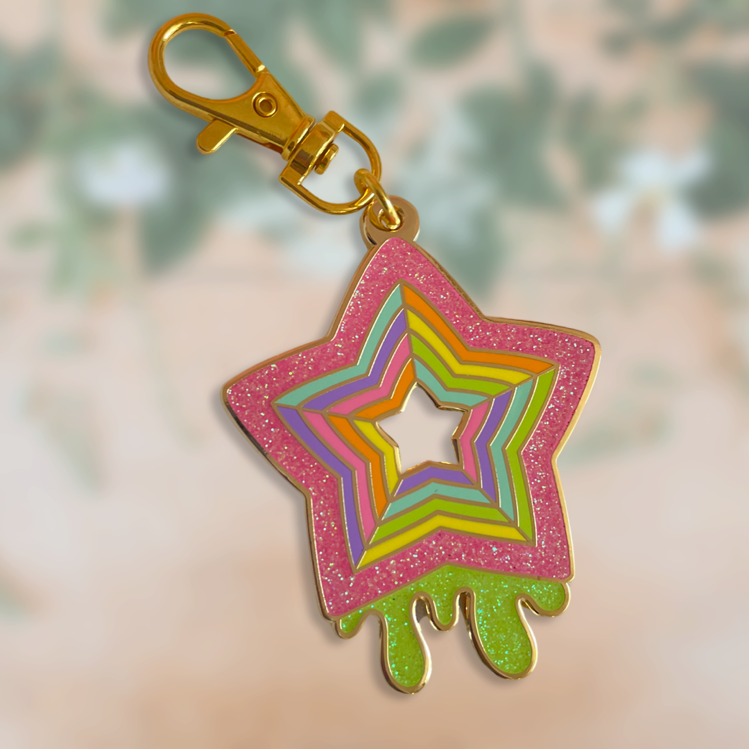 Drippy Rainbow Star (Logo) Enamel Keychain [SALE] – KityCrylics